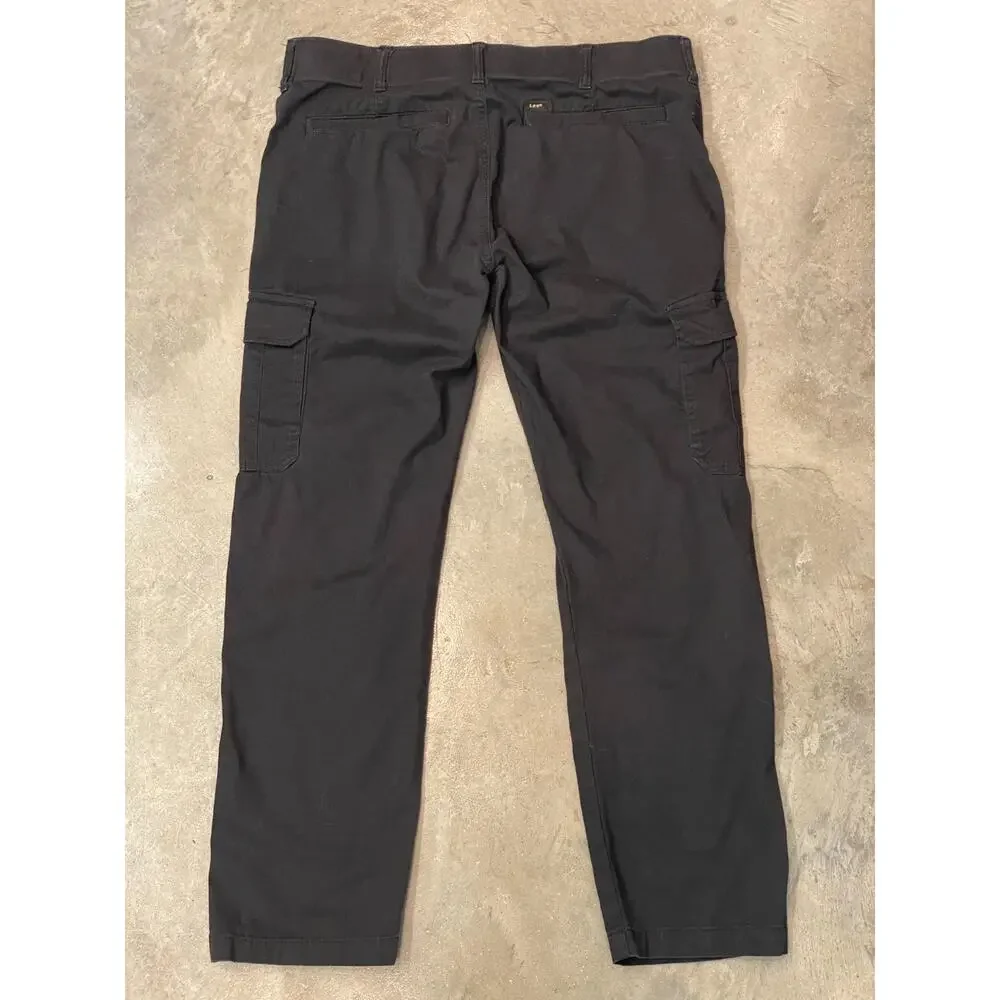 Lee | Pants | Lee Motion Stretch Cargo Pants Mens 34x3 Black Straight ...